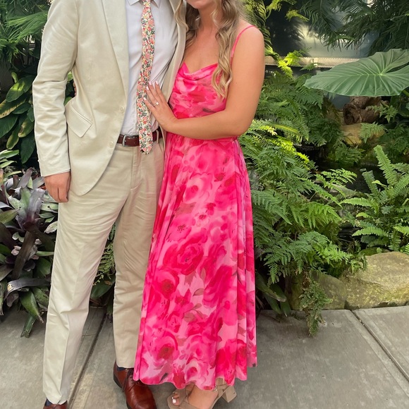 Amazon | Dresses | Amazon Strapless Dress In Vibrant Pink | Poshmark